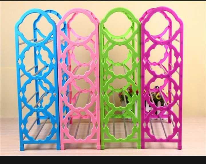 HMT. 5 layer Plastic shoes rack with high quality material| Muti color ...