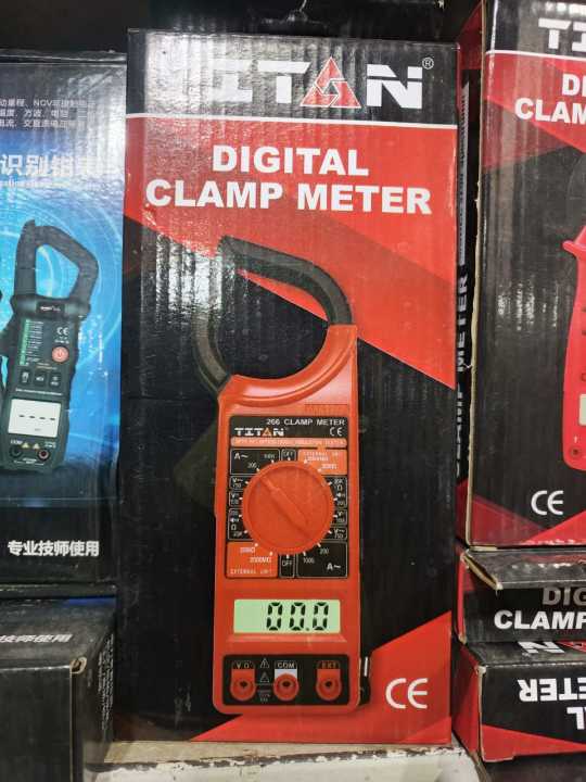"Titan 266 Digital Clamp Meter – AC/DC Current Voltage Tester ...