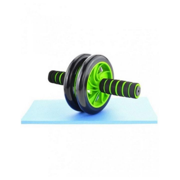 Dual ABS Abdominal Wheel AB Roller Exercise Fitness Equipment Workout ...
