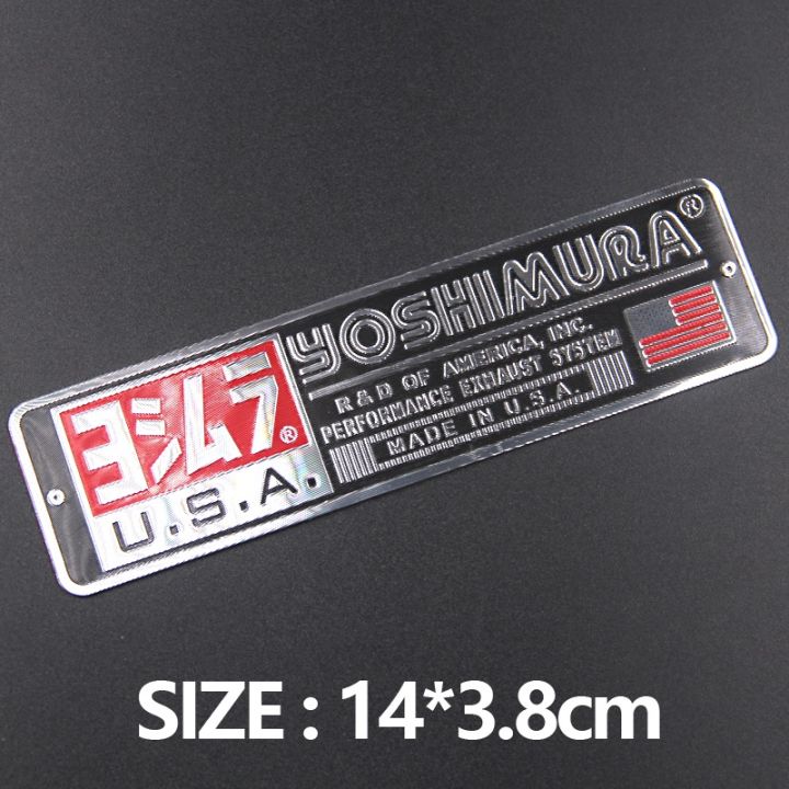 3D Aluminum Emblem Decal Heat-resistant Motorcycle Exhaust Pipe Sticker ...