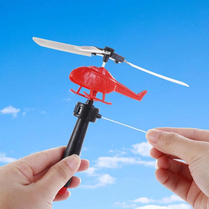 Pull Line Aircraft Draw Rope Pull Line Helicopter Toys Take-off Toy ...