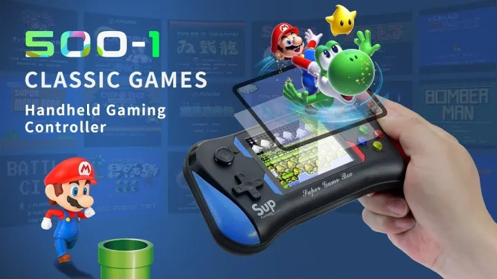 Blue Wow X7M Handheld Game Console for Kids – Retro Mini Gaming Console ...