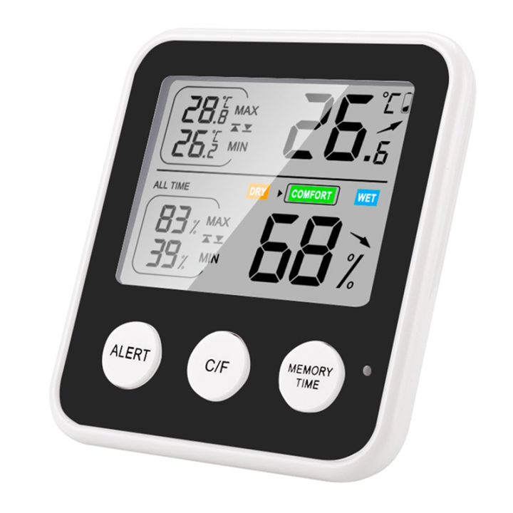 ARELENE Electronic Digital Temperature Humidity Meter Indoor Outdoor ...