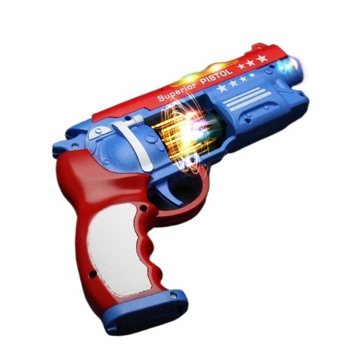 super hero musical gun with laser light toy gun for kids | Daraz.pk