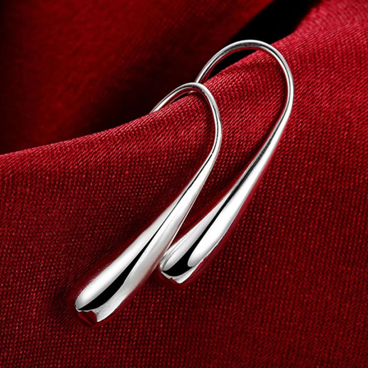 925 Silver Earring Fashion Jewelry Teardrop/Water drop/Raindrop Dangle ...