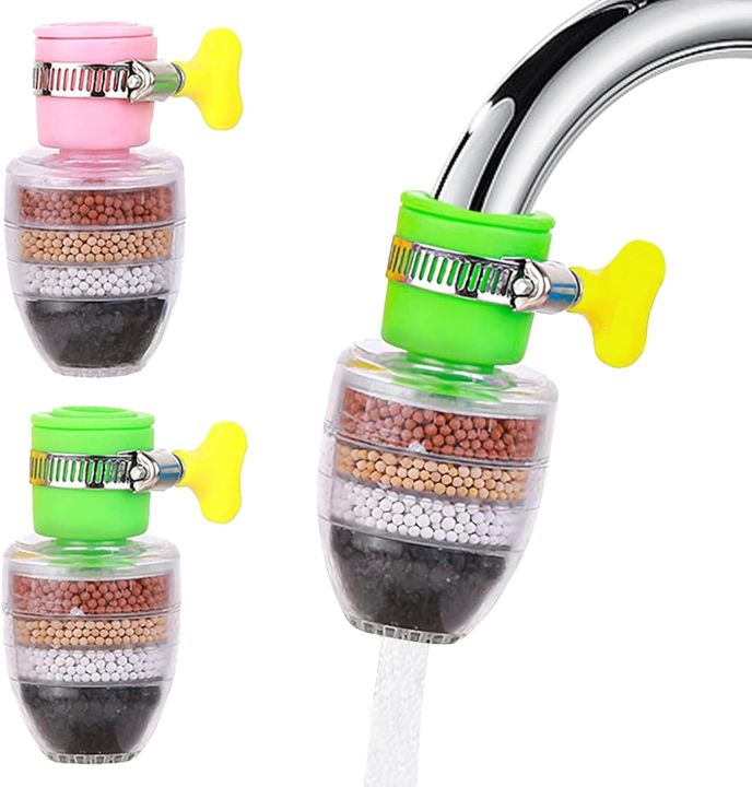 Multi-Layer Water Faucet Filter, 6-Stage Filtration System with Easy ...