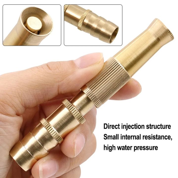 Brass Spray Nozzle Adjustable High Pressure Washer car wash Lawn Garden ...