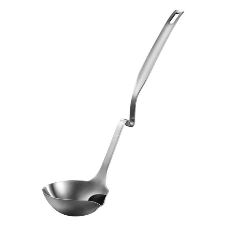 Stainless Steel Soup Ladle Frying Strainer Skimmer Ladle Oil- Separated ...