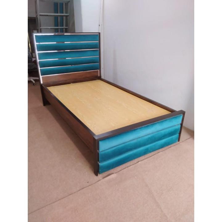 bed turkish style single bed for kids and adults , custion covered back ...