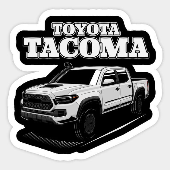 Toyota Tacoma - 3 inch x 2 inch - Stickers for Mobile - Stickers for ...