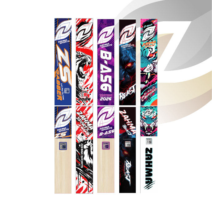 ZS Gabber, Beast, Dragon or B-A56 PVC Sticker tape ball Cricket Bat 1PC ...