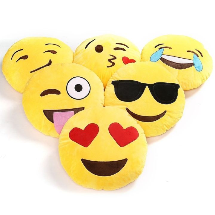 Pack 4 In 1 Set Different velvet Emoji Cushions & Pillow Set of ...