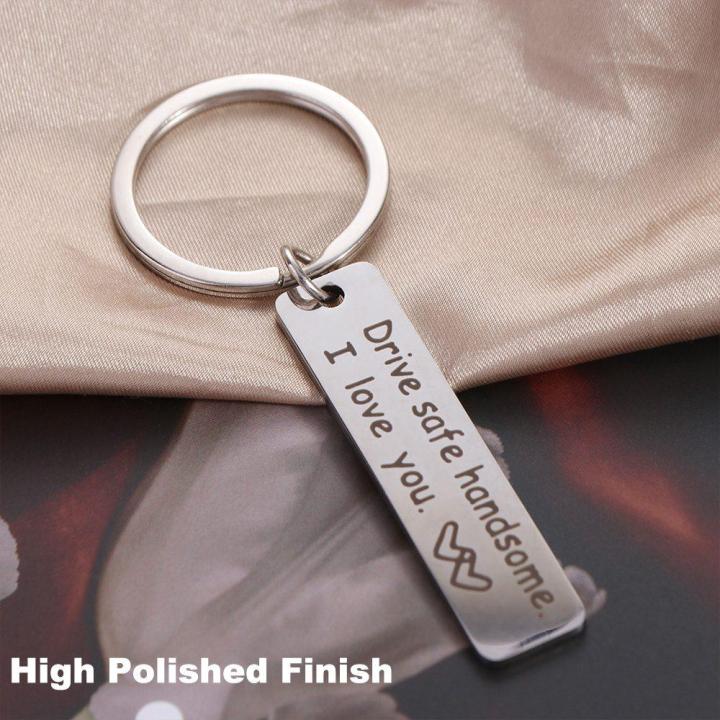 High Quality Stainless Steel Engraving Car Key Ring Double Sided Mirror ...
