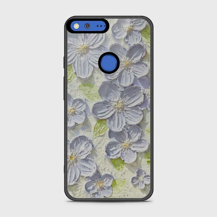Google_ Pixel XL Cover - Floral Series - Design 12 - Grey & Green - HQ ...
