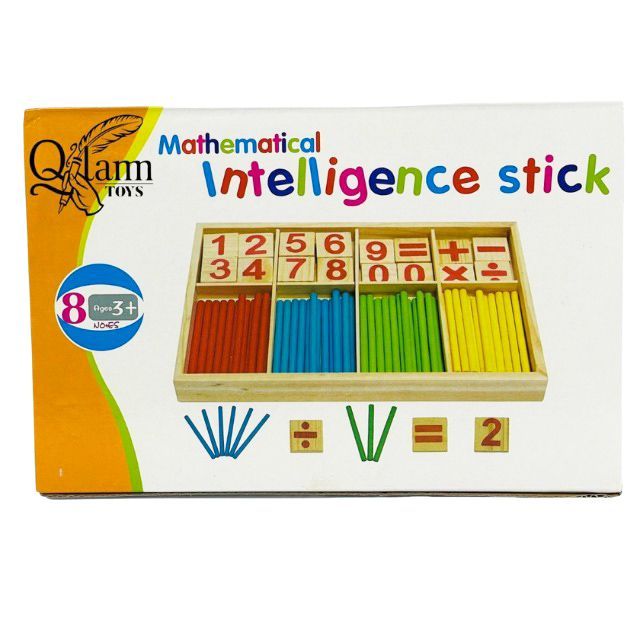 Mathematical Intelligence Stick - Counting Toys For Kids - Wooden Toys ...