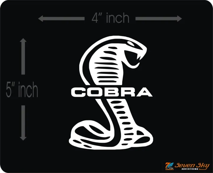 COBRA Stickers For Bike Scooter Car Van Sports Car Laptop Helmet ...