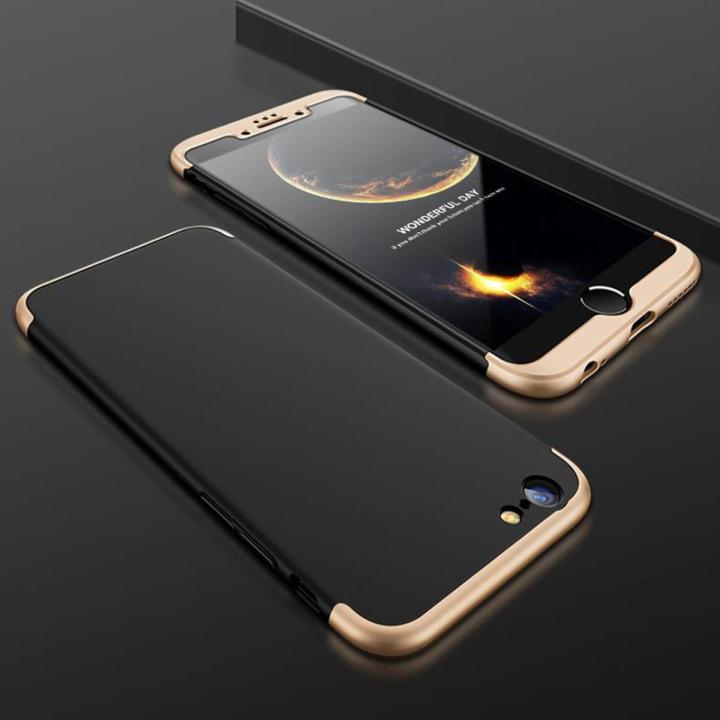 Bakeey 3 in 1 Double Dip 360° Full Protection PC Case For iPhone 6 ...