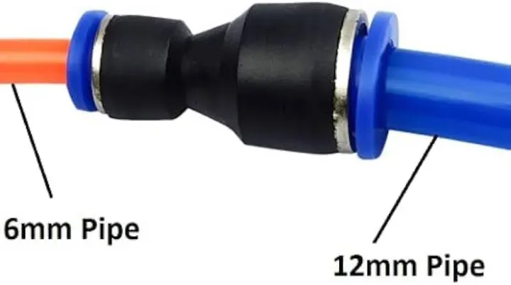 Mist Pump PU Pipe Pneumatic Reducer Socket 12mm to 6mm or 12mmx6mm with ...