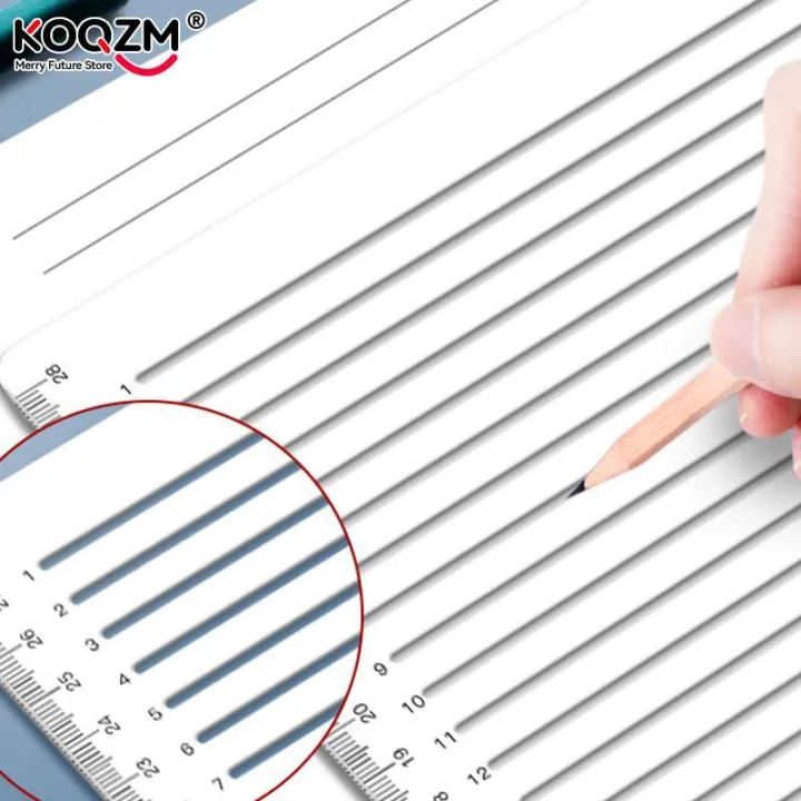 【HOT】 Calligraphy Stencil Straight Line Clear Ruler Writing Tool ...