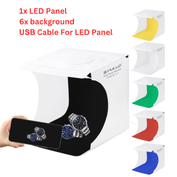 23cm Folding Portable 550LM Light Box for Photography Kit | Studio Box ...