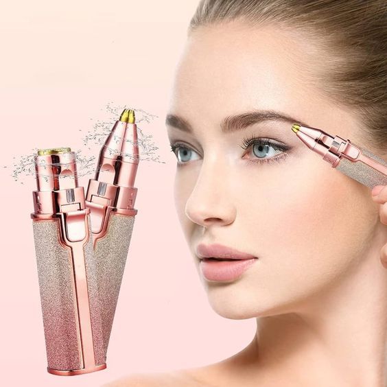 Flawless 2 in 1 Pink Hair Remover Machine Rechargeable Electric ...