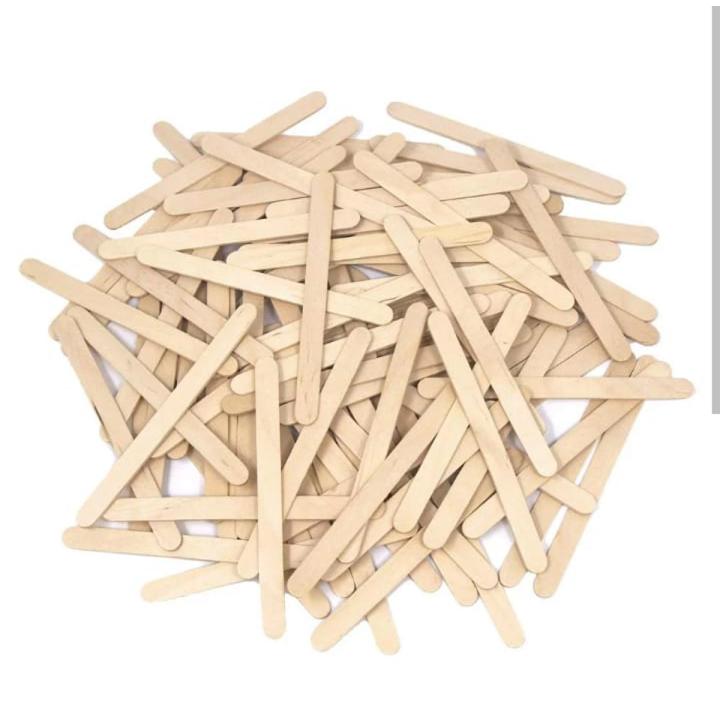 (Bundle of 5 pkts) Small Craft Sticks Ice Cream Sticks Wooden Popsicle ...
