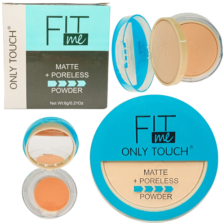 Fitme Matte and Poreless Compact Face Powder | 3-in-1 Kit | Daraz.pk