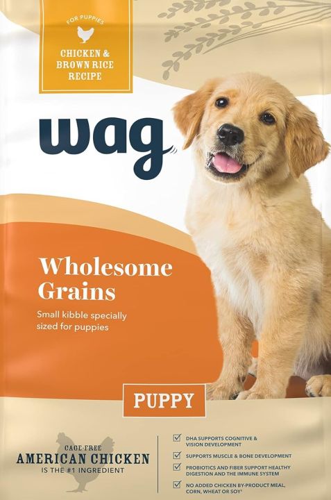 Wag Dry Dog Puppy Food, Chicken and Brown Rice, 1000 grams bag | Daraz.pk