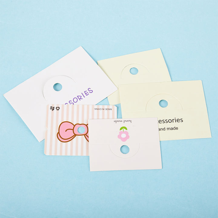 50pcs Cute Hair Accessories Cardboard Display Card Labels Flat Mouth ...