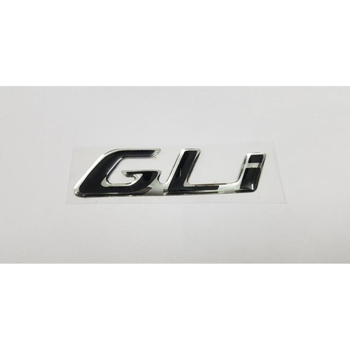 GLI Monogram Badge - Silicon Sticker - Toyota Corolla Car - Black ...