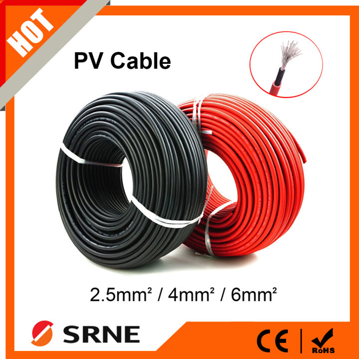 Srne 2.5mm2 4mm2 6mm2 Solar Photovoltaic Extension Cable Solar System ...