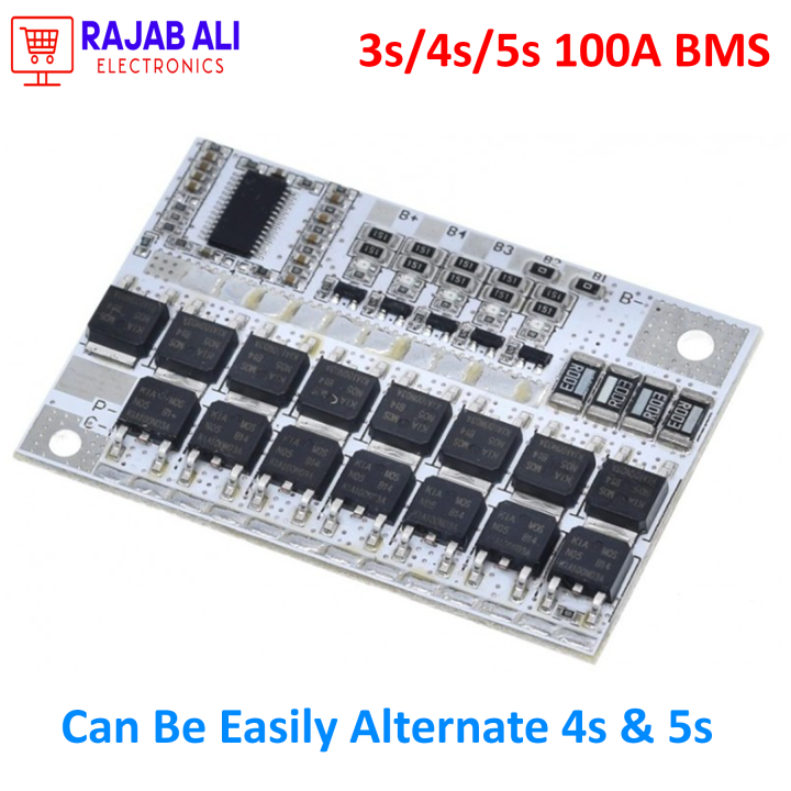 3S/4S/5S 12V 100A BMS Li-ion Lithium Battery Protection Circuit Board ...