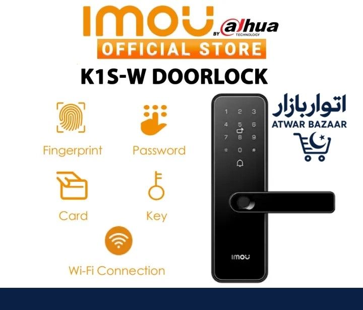 IMOU K1S-W Fingerprint Smart Door Lock – Wi-Fi Smart Lock with ...
