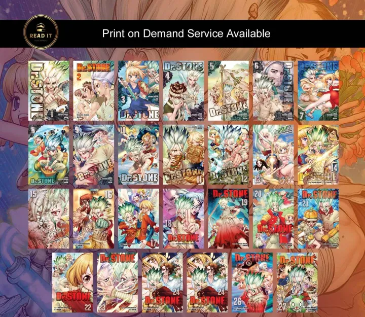 Dr. STONE, Series Vol 1-27 Books Set By Riichiro Inagaki | Daraz.pk
