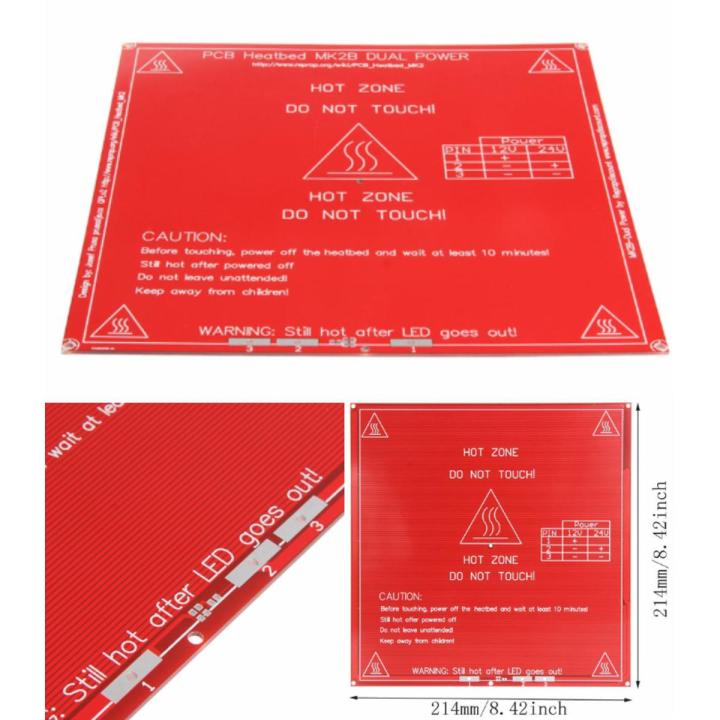 3D Printer Heatbed MK2B 12/24 Dual APower AHot | Daraz.pk