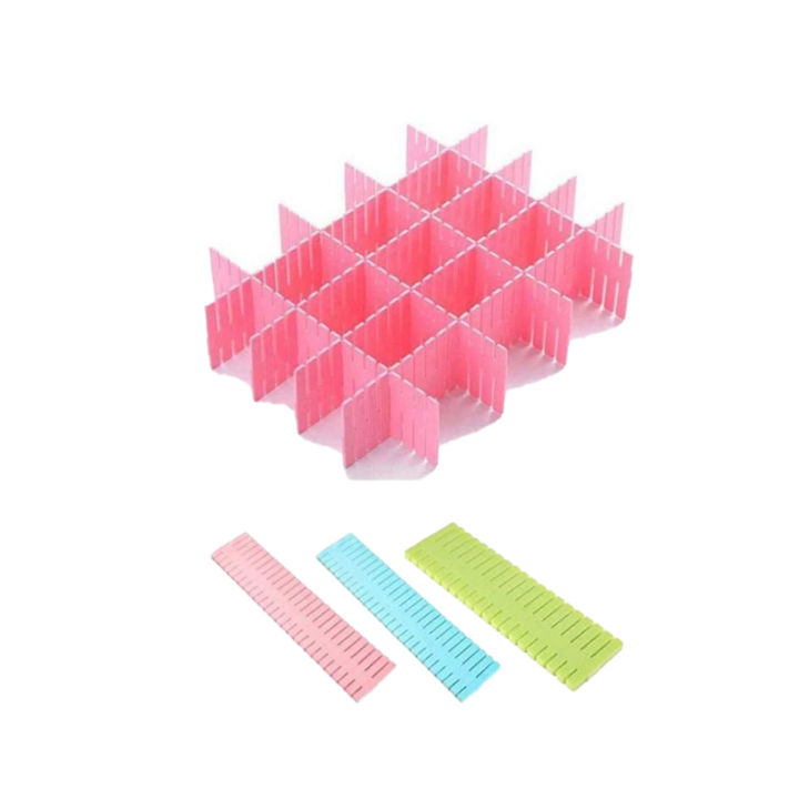 New 4PCS Adjustable Plastic Drawer Organizer Dividers Separators Drawer ...
