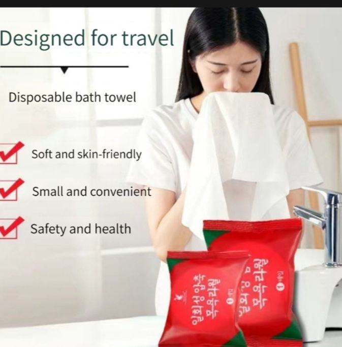 Disposable Compressed Towel – Large Size (70×140 cm), Expandable Travel ...