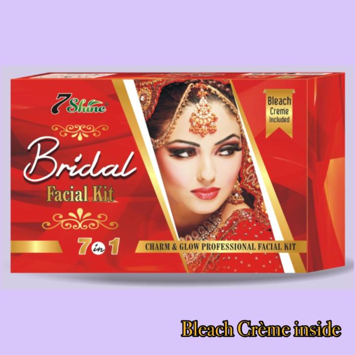 7 Shine Bridal Facial Kit | Bleach Creme Included | Daraz.pk