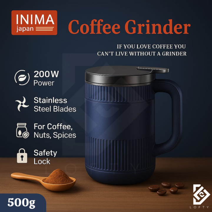 Masala Grinder Machine 500g - 8 Blade Stainless Steel - Blender Machine ...