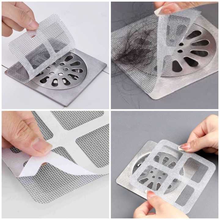 Mash Drainer Cover Sticker | Hair Sink Flex Strainer | Disposable ...