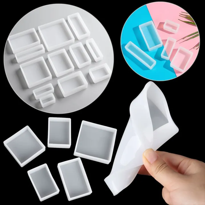 Transparent UV Epoxy Crystal Jewelry Making Tools Resin Mold Silicone ...
