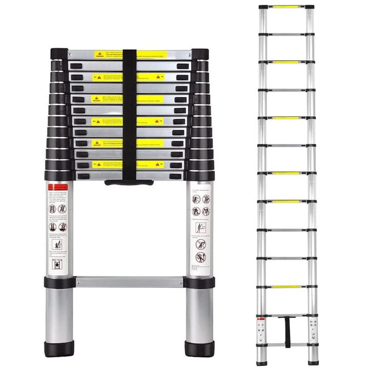Extendable Step Ladder 4.4 Meter (15 Feet) 15 steps Telescopic Aluminum ...