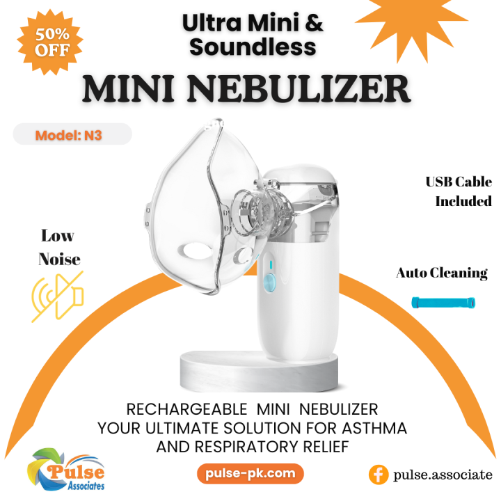 Soundless Mini Nebulizer (Portable & Handheld Mesh Nebuliser ...