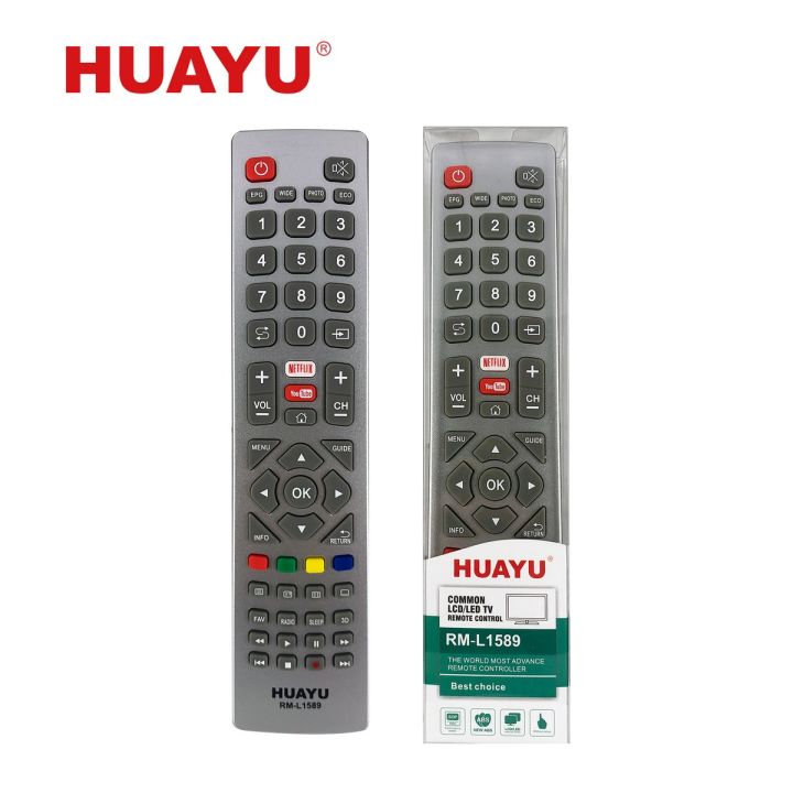 SHARP UNIVERSAL REMOTE CONTROL FOR Smart LED TV with netflex & YouTub ...