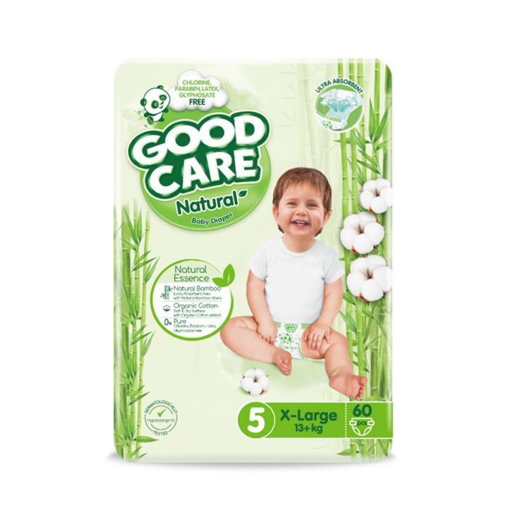 GoodCare Natural Daiper Size 5 (13+kg) 60 pcs Mega Pack | Daraz.pk