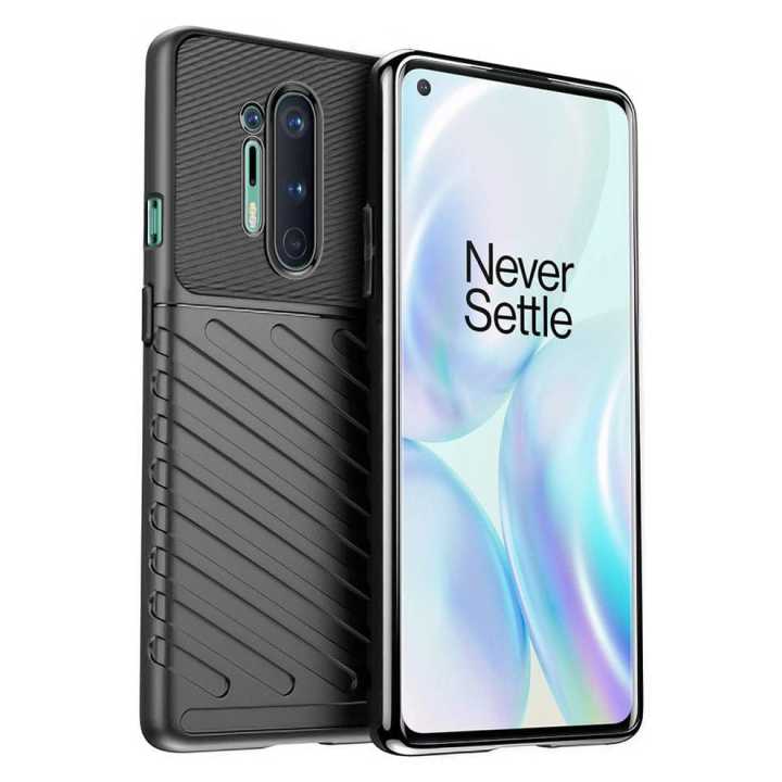 One Plus 8 Pro Case Soft TPU Raw Material Thunderbolt Shock-Proof Anti ...