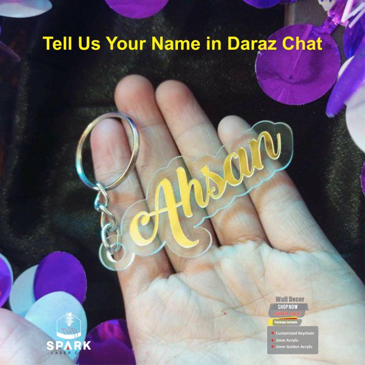 Laser Craft Presents Customized Name Keychain, Customized Acrylic ...