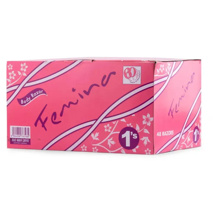 Treet Femina Single Blade Disposable Body Razor Service Box of 48 ...