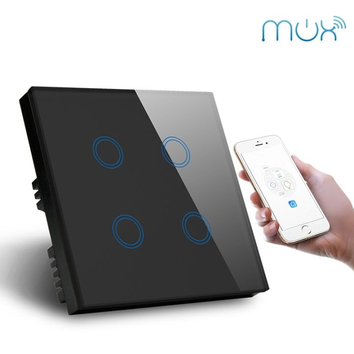 Smart Wifi Switchboard 4 Gang enabled Mobile and Voice Controlled Alexa ...
