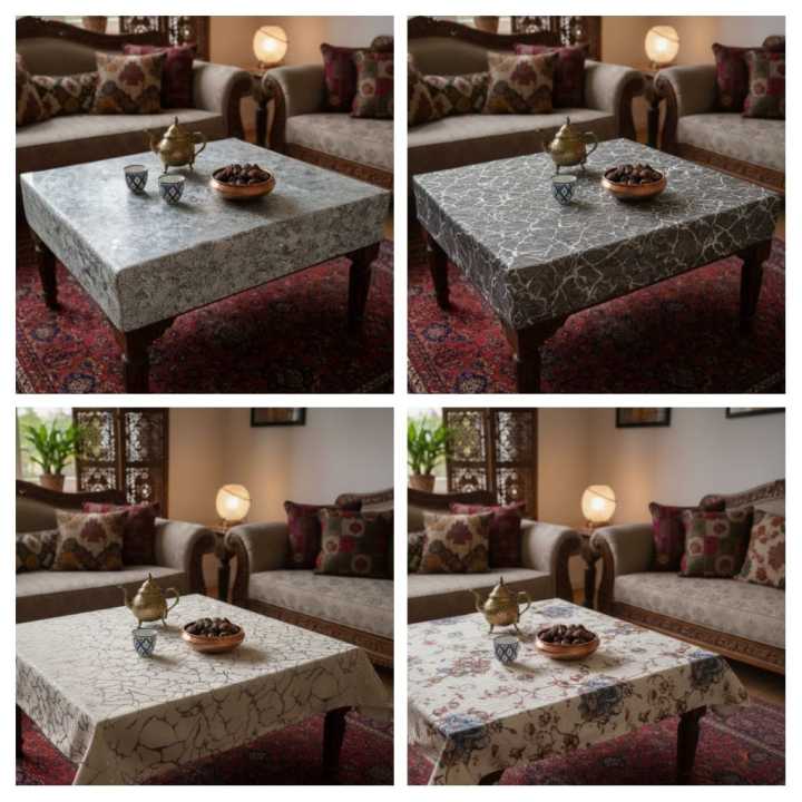 PVC Dastarkhwan Table Cover – 36x60 Inches Waterproof Sheet for 4 ...